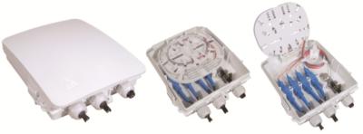 China Optical Fiber Distribution Box 199X160X46mm,wall-mounted(Indorr&outdoor),IP65,12 SC/12 duplex LC/1X8 splitter for sale
