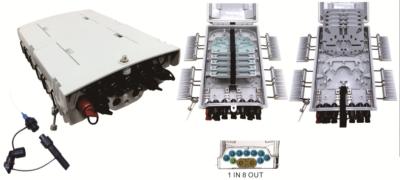 China Plastic fiber optical distribution box,330X210X87mm,wall-mounted(POLE-MOUNTED),IP65,8CORES,,support uncut,PRE-CONNECTI for sale