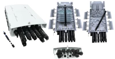 China Optical Fiber Distribution Box 330X210X87mm,wall-mounted(POLE-MOUNTED),IP65,8CORES,,support uncut,PRE-CONNECTI for sale