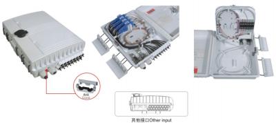 China plastic fiber distribution box GFS-16G, 16adaptor/1:16/2x1:8 PLC ,293X219X84mm,wall/pole-mounted,IP65,,supporting uncut for sale