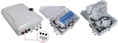 China plastic fiber distribution box GFS-16H, 16 Adaptor /1:16PLC/2x1:8PLC ,280X110X85mm,wall/pole-mounted,IP65,,support uncut for sale