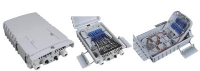 China Optical Fiber Distribution Box GFS-16W,  SC 16CORES/2X1:8PLC,274X175X82mm,wall/pole-mounted,IP65,,support uncut for sale
