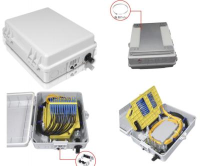 China Optical Fiber Distribution Box GFS-24B,  24PCS SC/Double LC ,330*260*130mm,wall/pole-mounted,IP65,,support uncut for sale