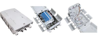China plastic fiber distribution box GFS-24N, SC 24CORES/3*1:8PLC  ,330*210*87mm,wall/pole-mounted,IP65,,support uncut for sale