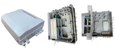 China 64 Core Fiber Distribution Box / Plastic Fiber Optic Splice Box for sale