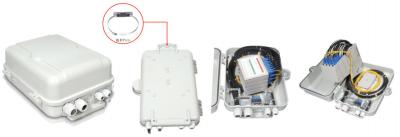 China SMC Plastic Optical Fiber Distribution Box 390*288*160 for sale