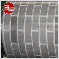 China Wooden Pattern Brick Paint PPGI Coils Galvanized Steel Coil For Door for sale