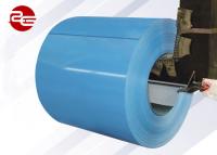 China Colour Coated Steel Coils With CRC Material , Blue PPGI Color Coated Sheets for sale