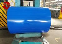 China Blue / White PPGL Prepainted Galvanized Steel Coil Thickness 0.12mm - 0.2mm for sale