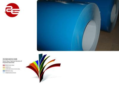 China Width 762-1250 mm Color Coated Coil , Prepainted Galvanized Color Steel Coil for sale