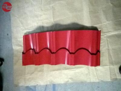 China Building Materials Colour Coated Roofing Sheets With Aluminum Corrugated Red Colour for sale