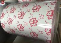 China 0.23mm Camouflage Colour Coated Galvanised Sheets , Wooden Prepainted Rolled Steel Coils for sale