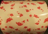 China zinc 40-275 0.12mm color flower prepainted steel coil for decoration polyethylene container for sale