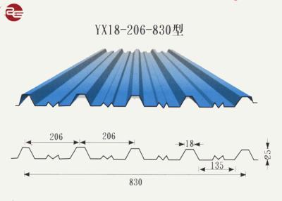 China Galvanized Steel Corrugated Roof Sheets , Prepainted Color Coated Steel Sheet for sale
