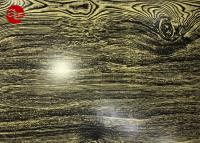 China Dark Wooden Pattern PVC Laminated Steel Plate Decorative Metal Sheets For Wall Panel for sale