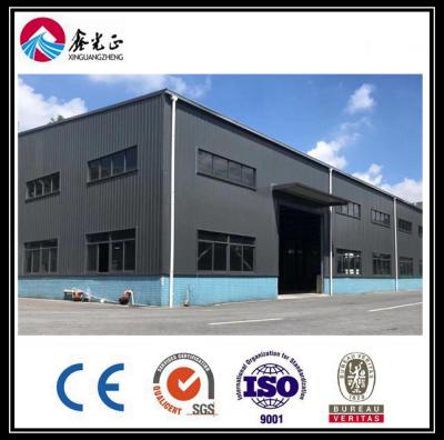China Wind Resistant Industrial Prefab Buildings Steel Structure Aluminum Alloy Window for sale