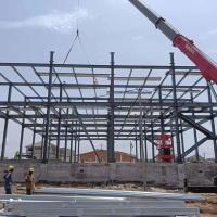 China Insulated Prefabricated Steel Workshop with Painted or Galvanized H Steel Frame for sale