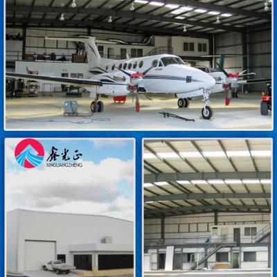 China Wind Resistant Steel Hangar Building Q355B Bolted Construction for sale