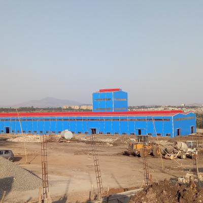 China Custom Steel Structure Workshop with PVC Windows and H Frame for sale