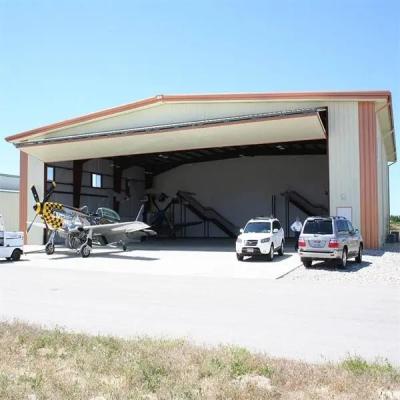 China Fire Resistance Class A Q345B Light Weight Prefabricated Steel Hangar Structural Steel Hanger for sale