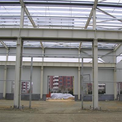 China Custom Steel Structure Workshop with H Beam Frame and Sandwich Panel Roof for sale