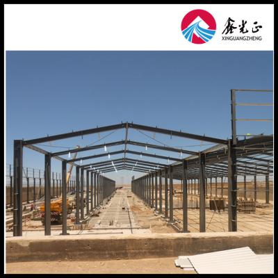 China Custom Steel Structure Workshop with Angle Steel Knee Brace for sale