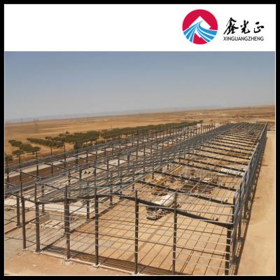 China 50-Year Steel Workshop Building with 2.3m Parapet and 150KM/h Wind Load for sale