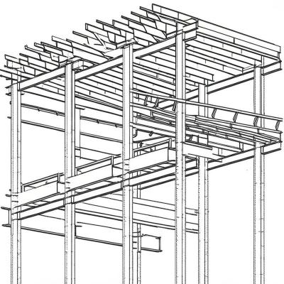 China Steel Structural Building Construction Metal Frame Structure Construction BIM Drawing Solutions for Durable and Projects for sale