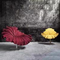 China Artistic Bloom Fabric Lounge Chair 980x980x800mm for Living Room for sale