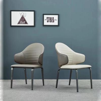 China GraceFlex PU Leather Dining Chair with Metal Legs 580x620x890 mm for sale