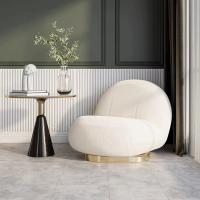 China CozyLuxe Lamb Velvet Chubby Lounge Chair 800x850x770 mm Customizable for sale
