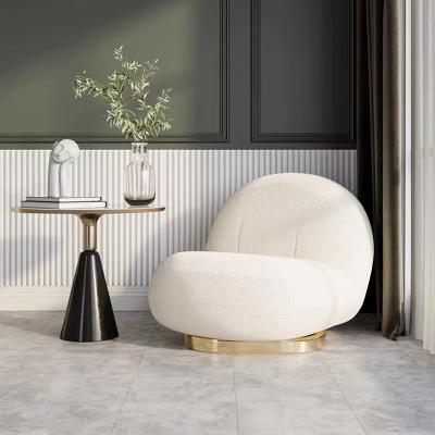 China CozyLuxe Lamb Velvet Chubby Lounge Chair 800x850x770 mm Customizable for sale