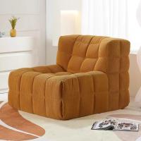 China CozyWaffle Corduroy Lounge Chair 800x960x720mm Contemporary Velvet Recliner for sale