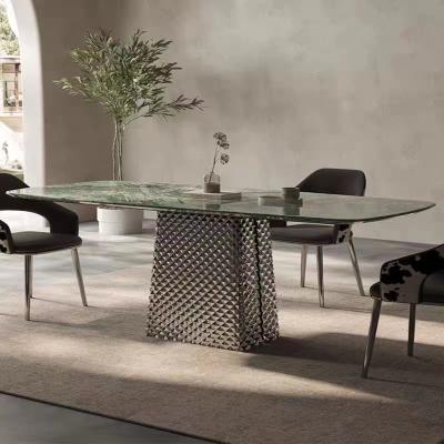China Voguish  Ceramic Marble Top Dining Table 10 Seat  Width Elegant for sale