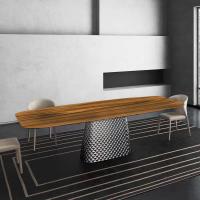 China Opulent Essence Industrial Wood Dining Tables 1280mm Width Luxury for sale