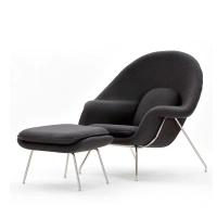 China Cozy Haven Cashmere Lounge Chair Semi-Enveloped Steel Frame 1010x920x900 mm for sale