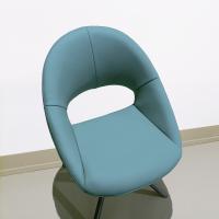 China Swivel 360° Silicone Leather Rotating Dining Chairs for sale