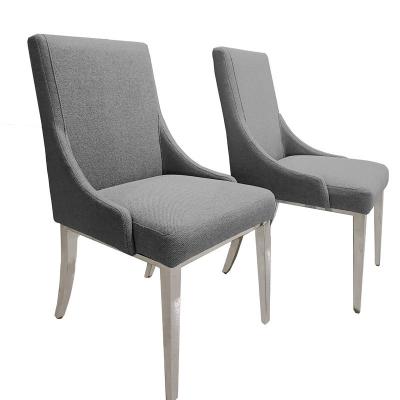 China GlossLux High Back Fabric Dining Room Chairs for sale