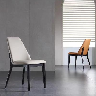 China Solid Ash Wood Upholstered Dining Chairs Set of 8 PU Seat 52x60x86 cm for sale