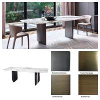 China Large Rectangle Marble Top 12 Person Dining Table Luxury Dining Room Table Furniture for sale