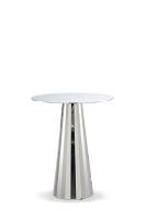 China Round Modern Luxury Stainless Steel Coffee Table Set 50cm Silver Living Room Furniture for sale