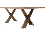 China European Antique Style Wooden Dining Table 200x100x75cm MDF Walnut Veneer for sale