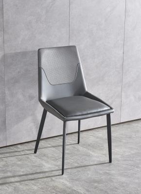 China PU Leather Metal Leg Dining Chair 47x58x87cm for Restaurant Home Use for sale