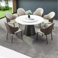 China Restaurant Steel Wedding Chair PU Leather Dining Chair 58x63x89cm for sale