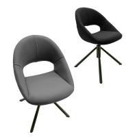 China Modern Luxury Metal Frame Nordic Dining Chair Microfiber Leather 54x61x80cm for sale