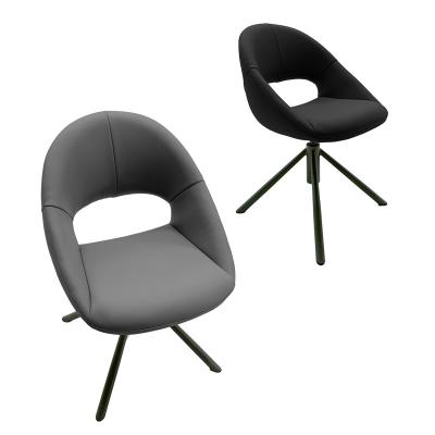 China Modern Luxury Metal Frame Nordic Dining Chair Microfiber Leather 54x61x80cm for sale