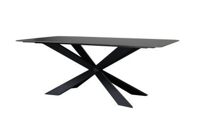 China Ceramic Marble Top Dining Table 200x100x75 cm Stainless Steel Base Modern Furniture for sale