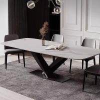 China Square Luxury Marble Top Dining Room Table Set Dining Rooms 4 Chairs Home Furniture for sale