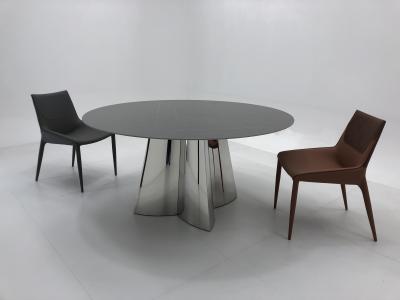 China Stainless Steel Dining Table Set Dining Room Home Furniture Modern Marble Dinning Table for sale