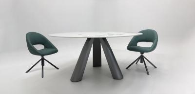 China Foshan Furniture Modern Rectangular Italian Luxury Marble Dining Table Set 6 Chairs 8 Seaters for sale